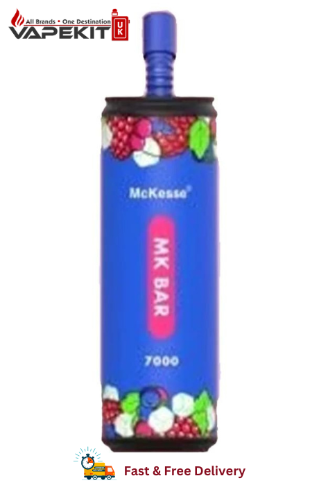 Blue Razz Ice MK Bar 7000 Puffs Disposable Vape (Pack of 10)
