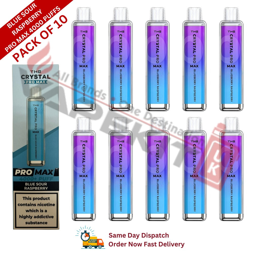 Blueberry Sour Raspberry Crystal Bar 4000 Puffs: Shop Now!