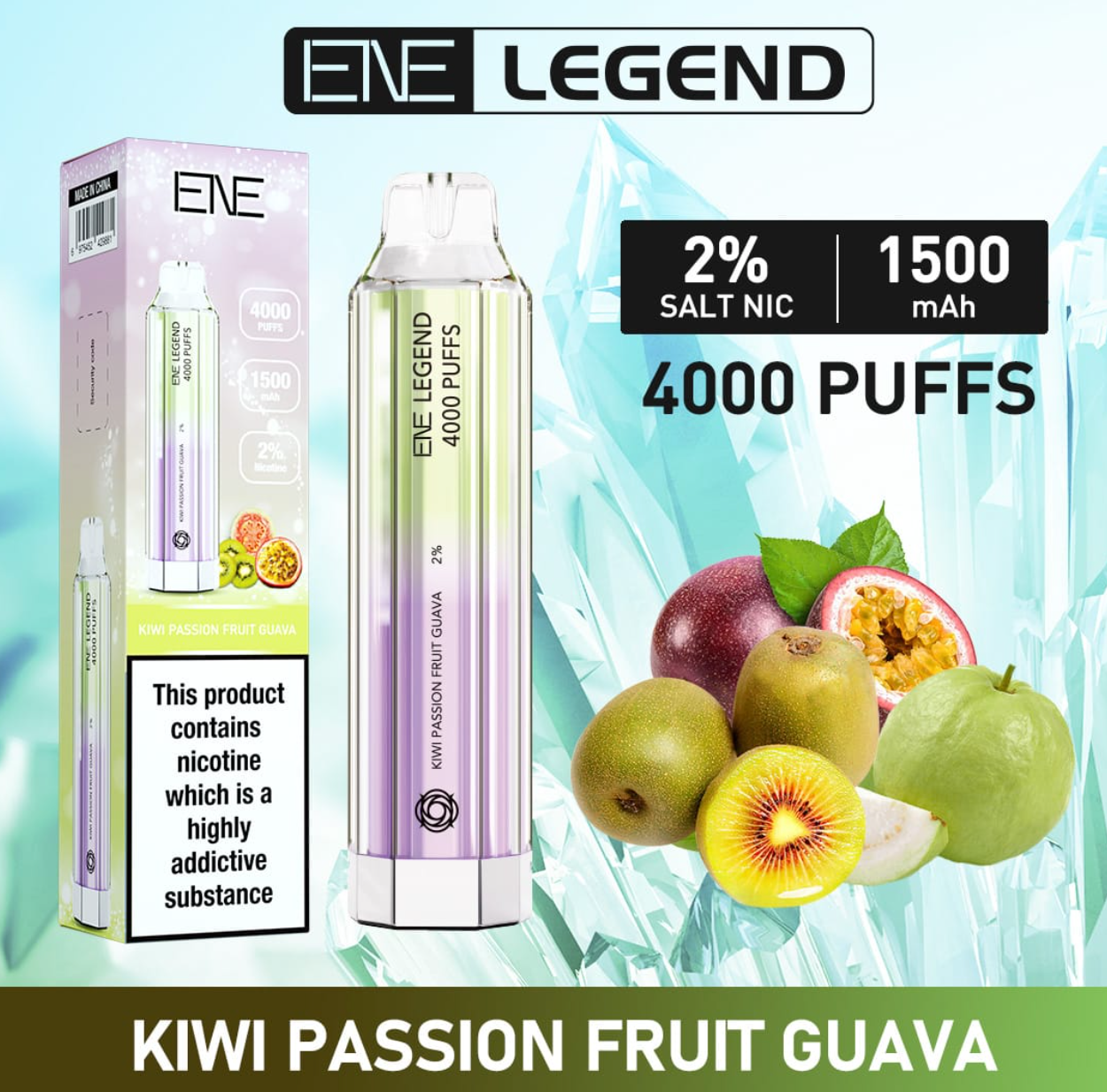 Ene Legend 4000 Disposable Puffs Elux Bar - £10.98