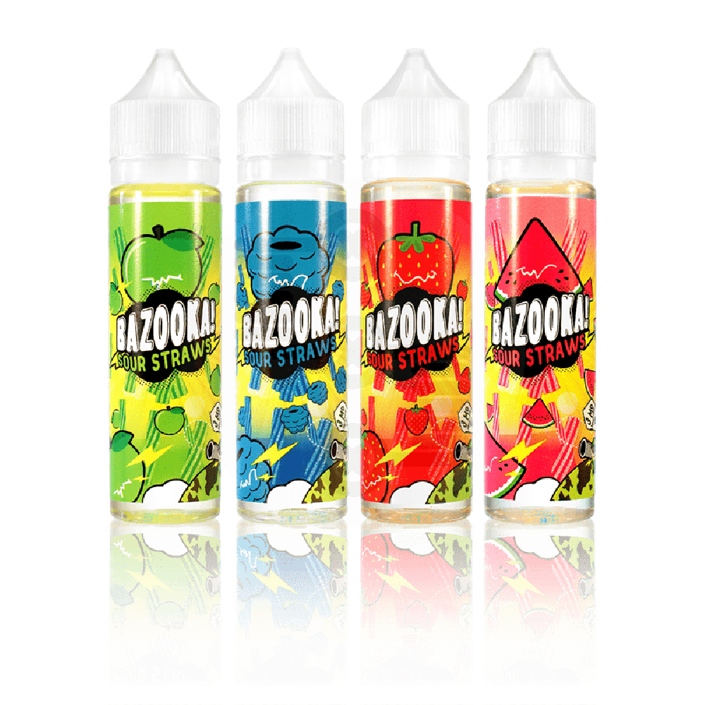 Bazooka Sour Straws 6O ml E-Liquid Vape Juice | E-Liquid UK