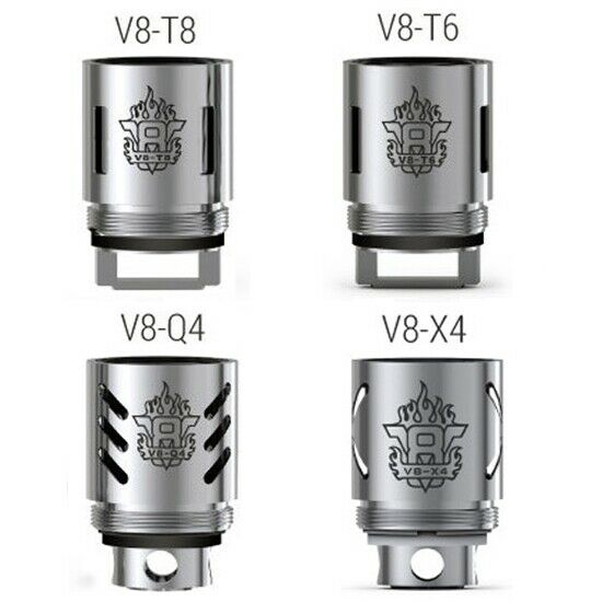 SMOK TFV8 COILS, CLOUD BEAST V8 Q4 X4 T6 T8 T10 Replacement Coil 3pk A
